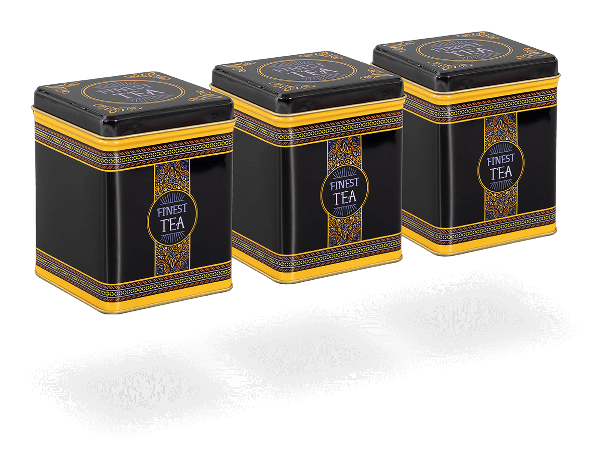 Teedose "Finest Tea" eckig 100g, 3 Stk | vintage | Teedosen ...